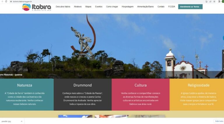 Itabira lança novo portal do Turismo - ITABIRA NOTÍCIA